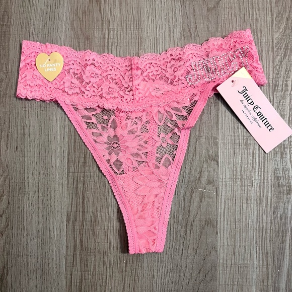 Juicy Couture | Intimates & Sleepwear | Juicy Couture Lace Thong Nwt ...
